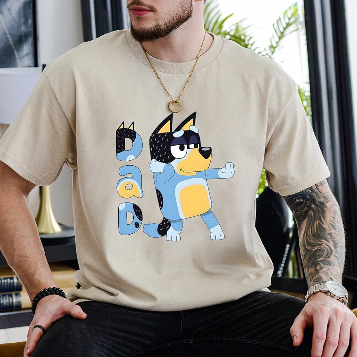Bluey Dad T-Shirt, Bluey Family Shirt, Father's Day - Walmart.com