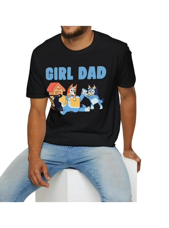 Bluey Dad T-Shirt - Girl Dad - Bluey Family - Father'S Day - Tactical ...