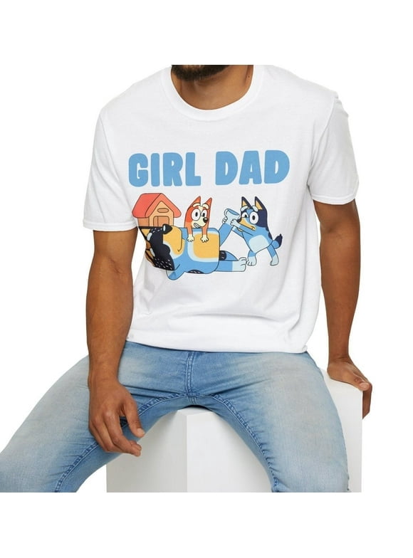 Bluey Dad T-Shirt - Girl Dad - Bluey Family - Father'S Day - Tactical ...