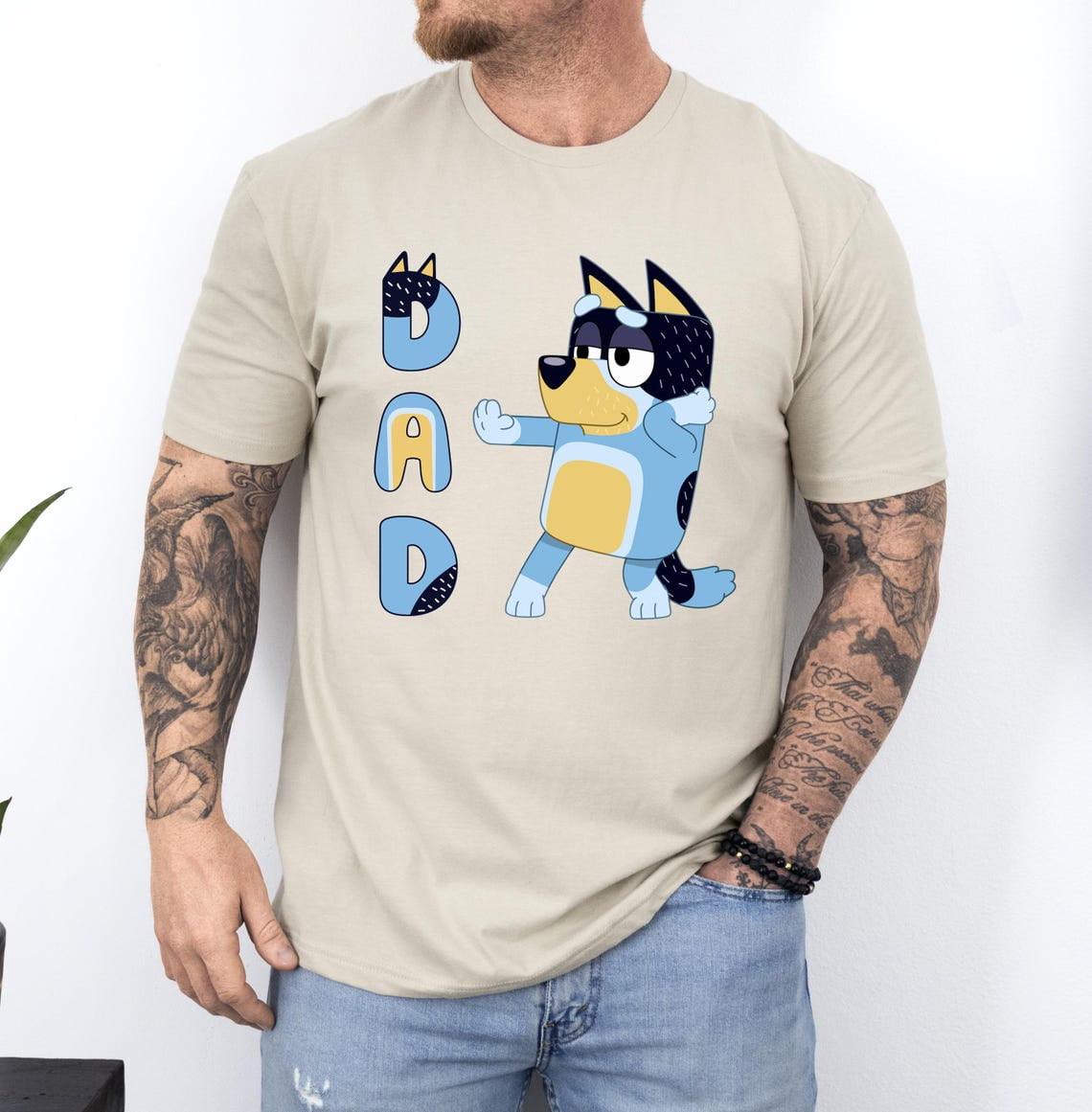 Bluey Dad T-Shirt, Shirt for Father Day, Bluey Dad Shirt, Bluey and ...