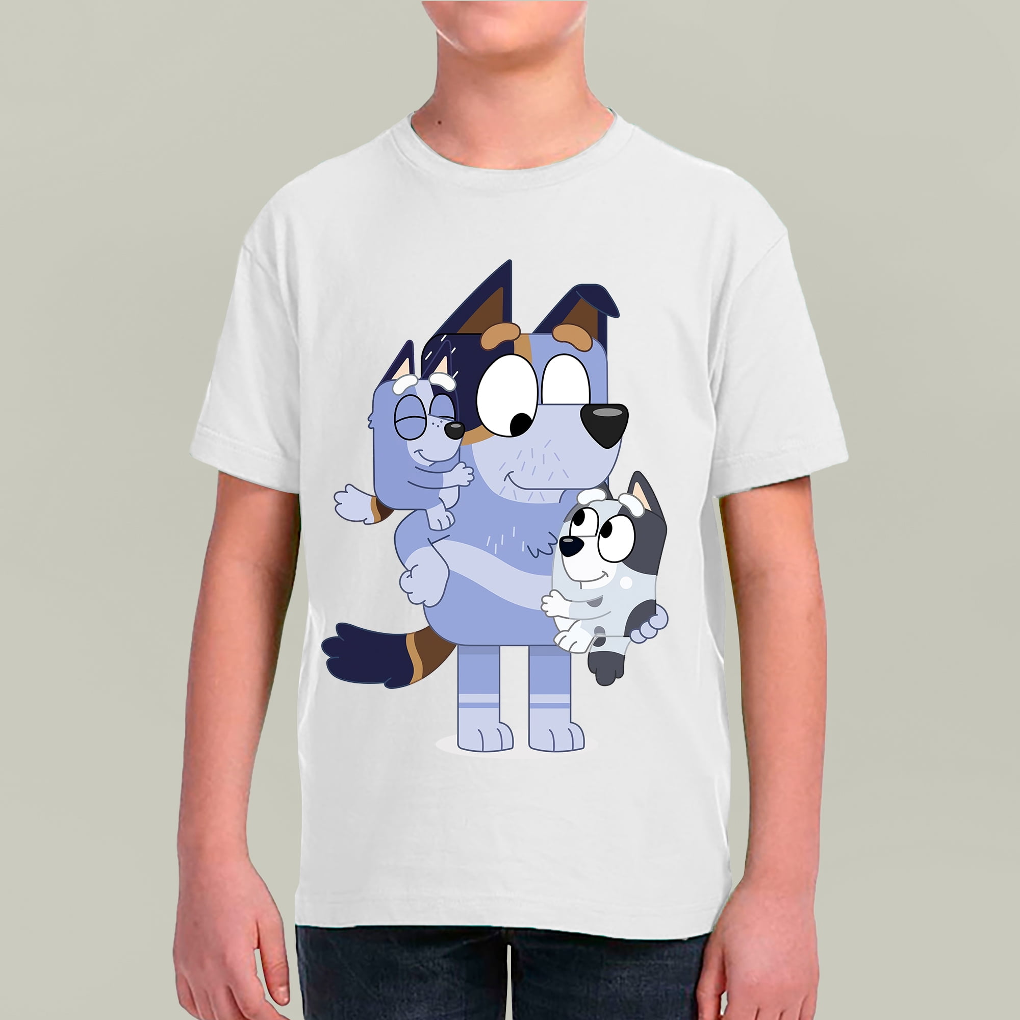 Bluey Dad T-Shirt, Who Is The Best Dad Bluey Family Toddler Shirt, Size ...