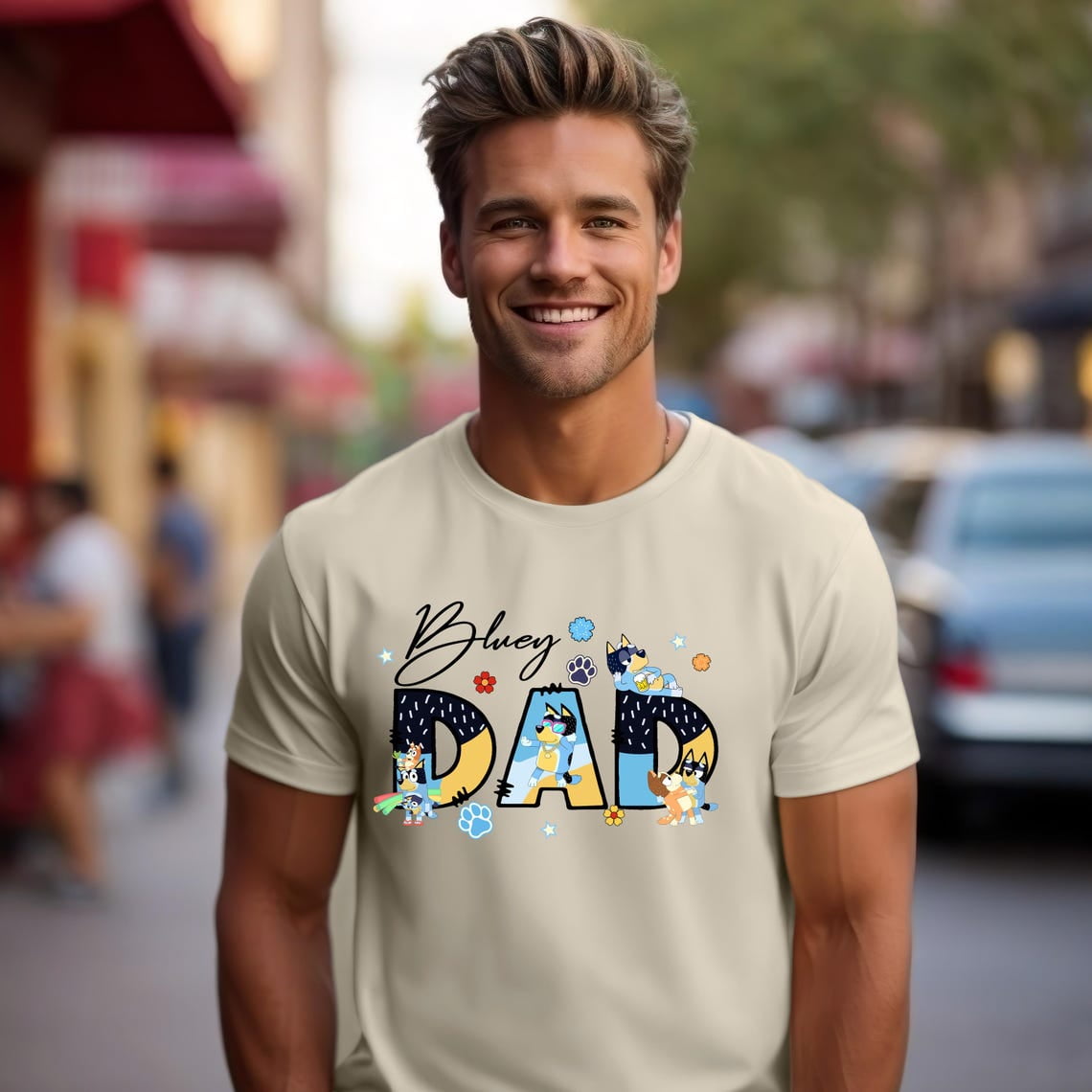 Bluey Dad shirt, Bluey Family Shirt, Bluey Matching Shirts Gift For Dad ...