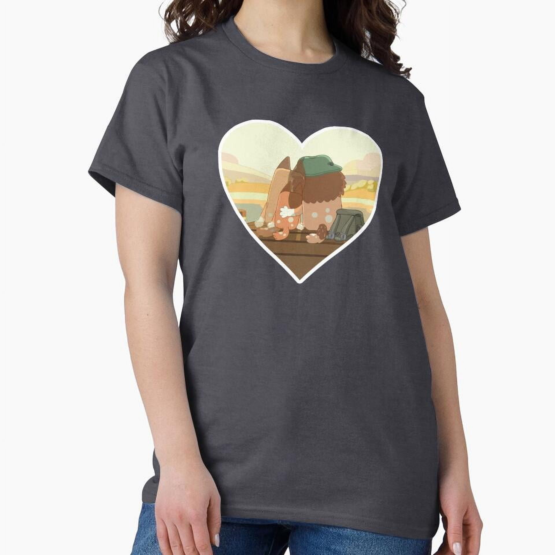 Bluey Daddy/Daughter Heeler Family Love Heart Classic T-Shirt - Walmart.com