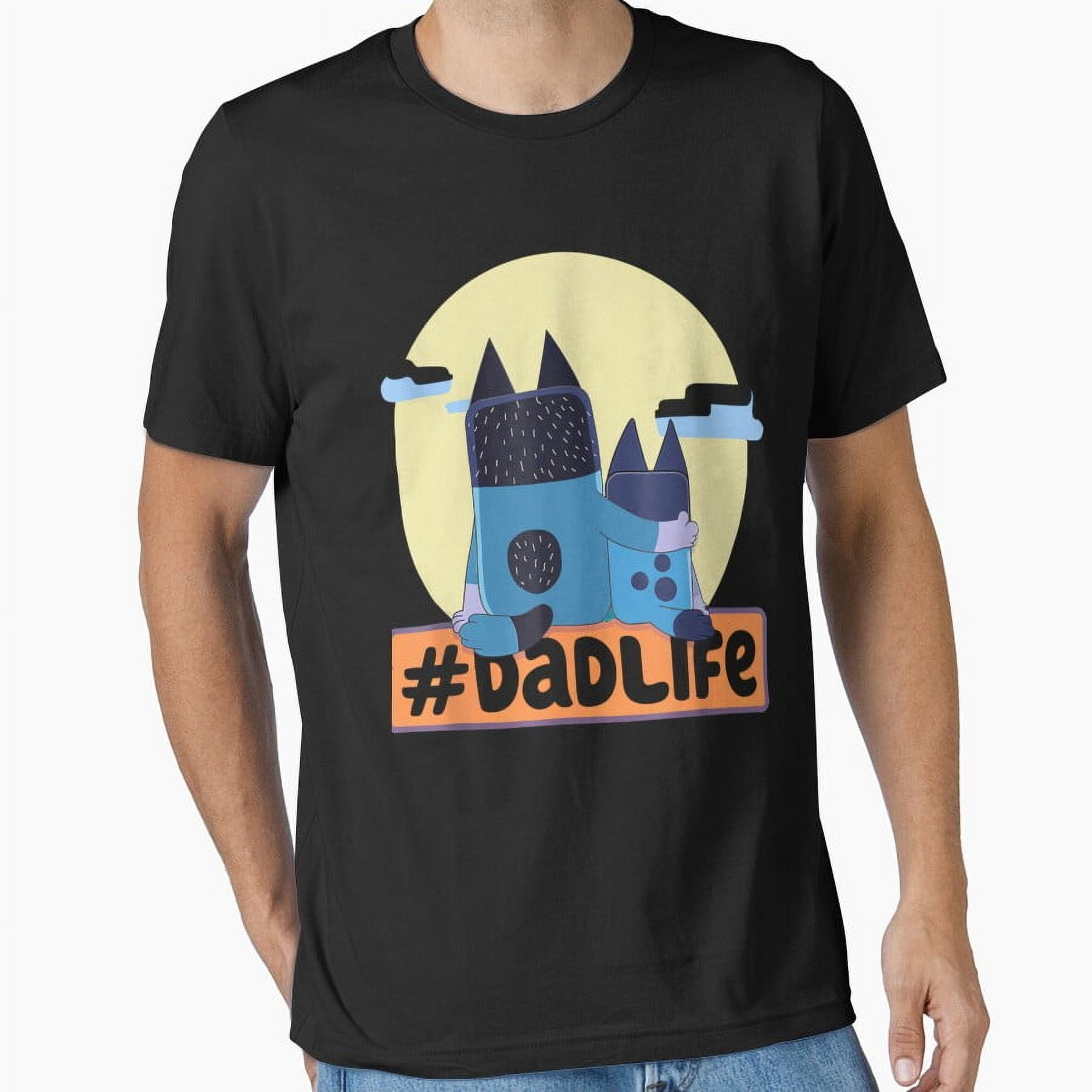 Bluey Dadlife Dad And Son Essential T-Shirt - Walmart.com