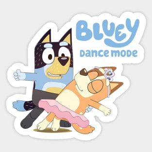 Bluey Dance Mode Bluey Bingo Mom Dad Matching Family Sticker Bluey ...