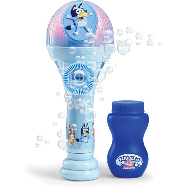 Bluey Dance Mode Bubble Machine and Toy Microphone Voice Activated ...