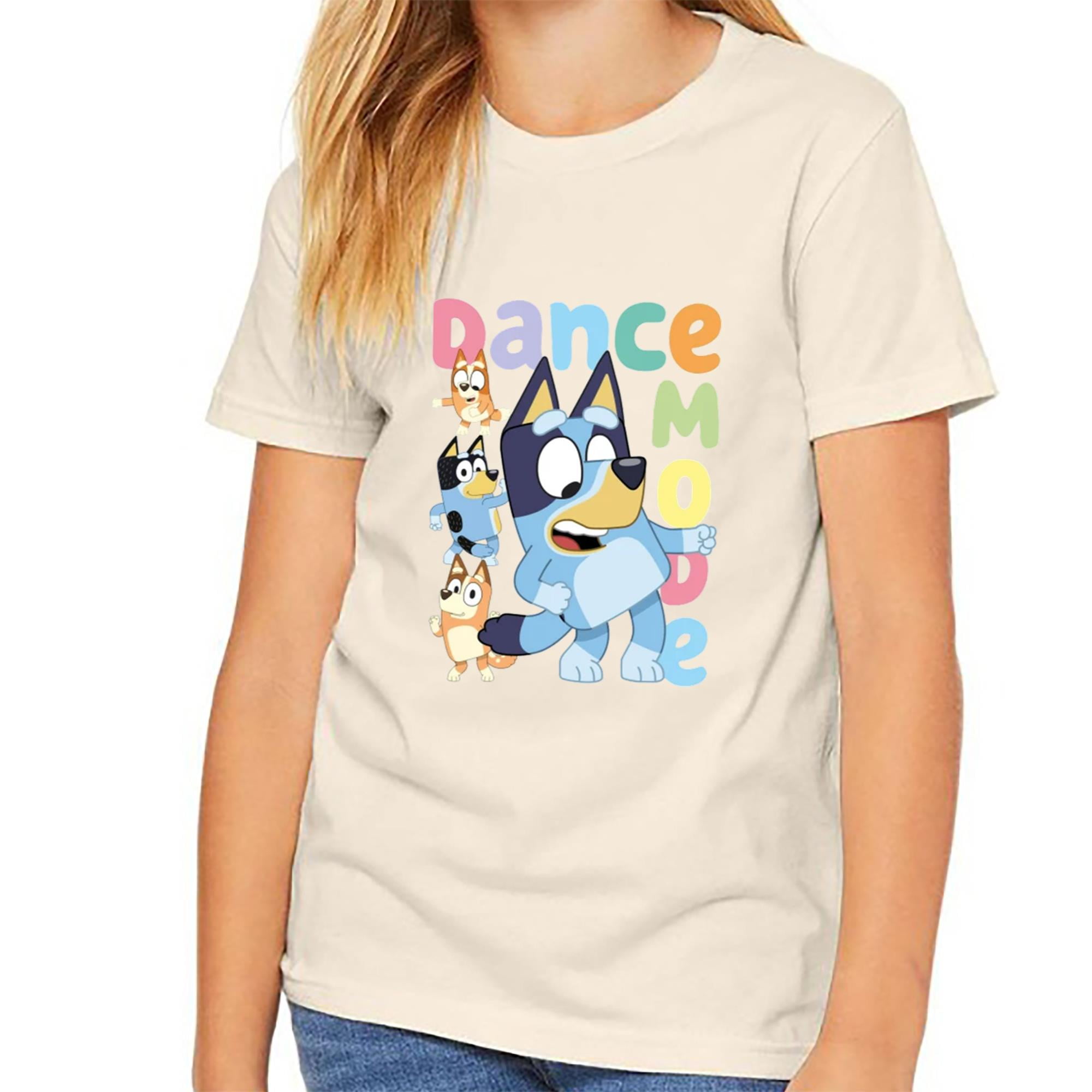 Bluey “Dance Mode!” Cartoon Pup With Energy, Fun Music-Themed Graphic ...
