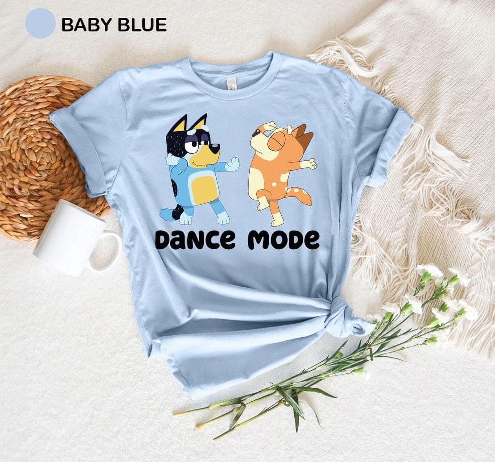 Bluey Dance Mode Shirt, Bluey Shirt, Birthday Party Bandit Heeler And ...