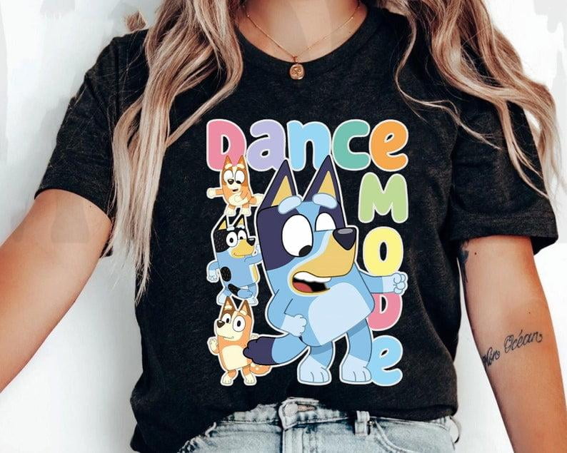 Bluey Dance Mode T-Shirt , Retro Bluey Birthday Shirt, Bluey Family ...