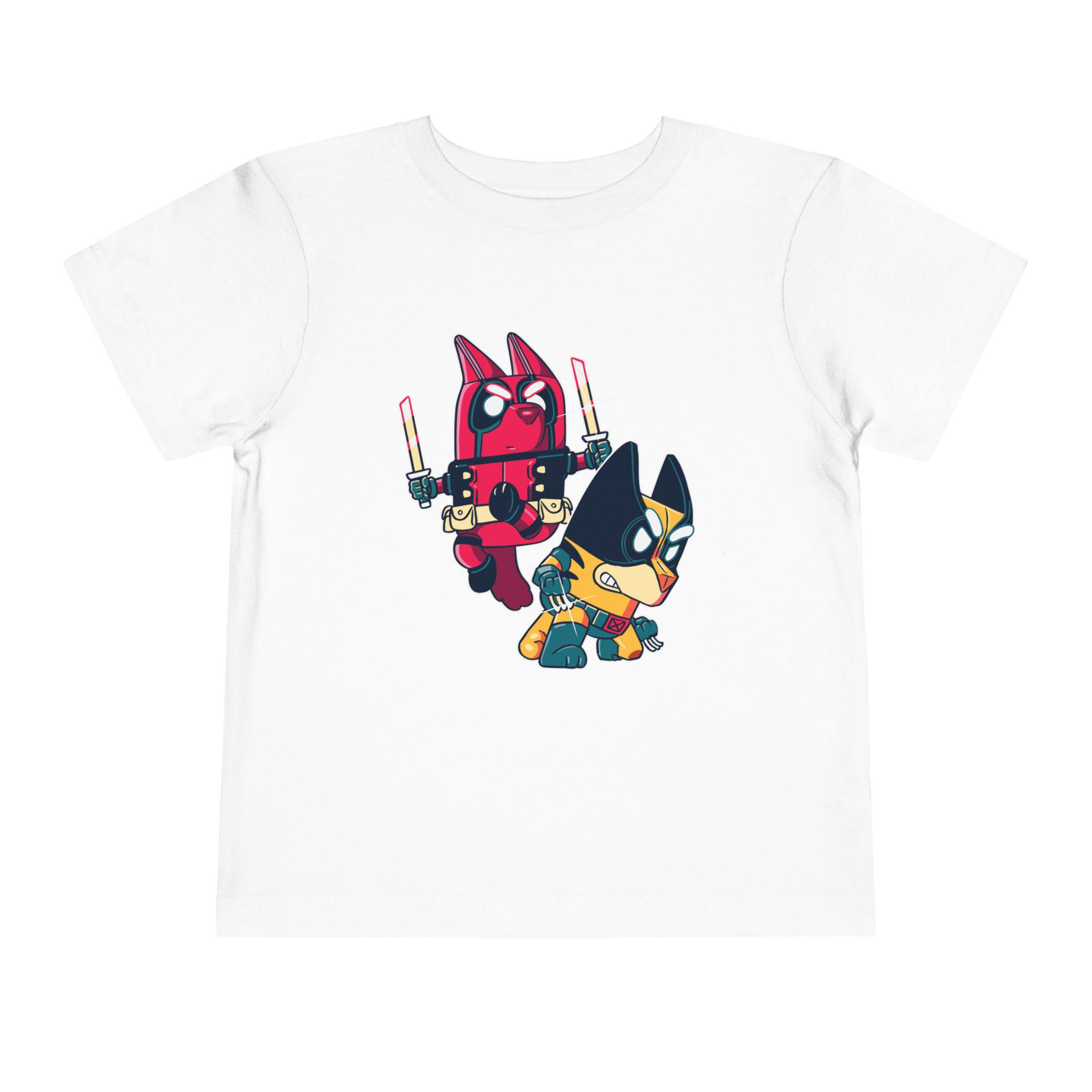 Bluey Deadpool And Wolverine Toddler T Shirt - Walmart.com