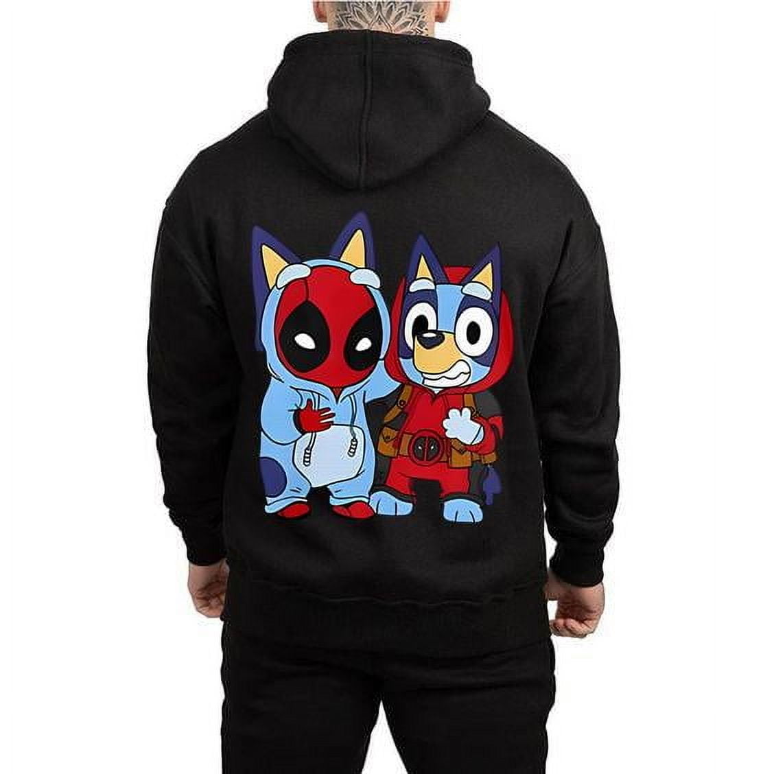 Bluey & Deadpool -Unisex Hoodie - Walmart.com