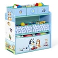 Bluey Design and Store 6 Bin Toy Storage Organizer by Delta Children ...
