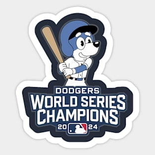 Bluey : Dodgers World Series Sticker Bluey Stickers For Kids, Bluey ...