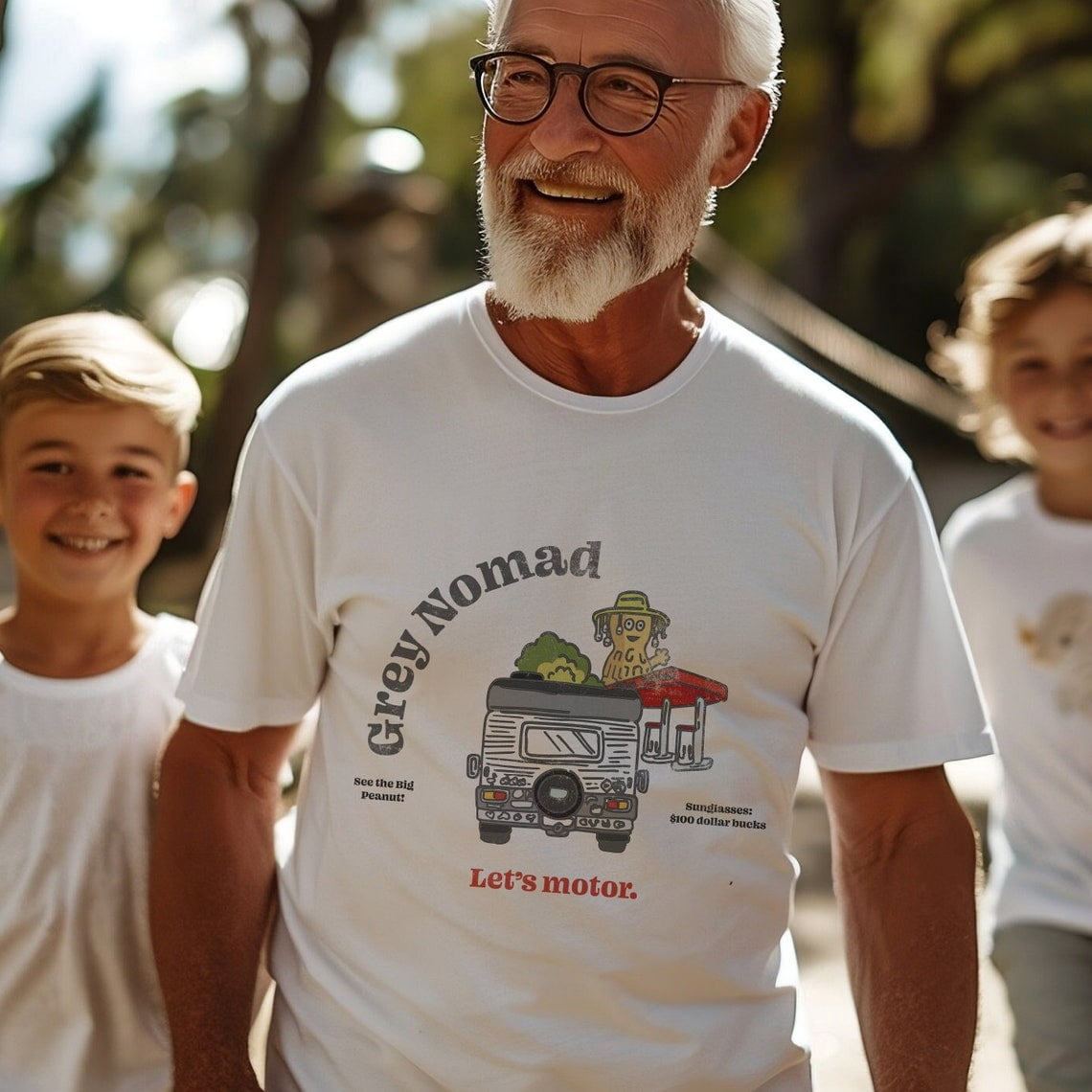 Bluey Dog Shirt For Grandpa Grey Nomad Blue Cartoon Shirt For Adults ...