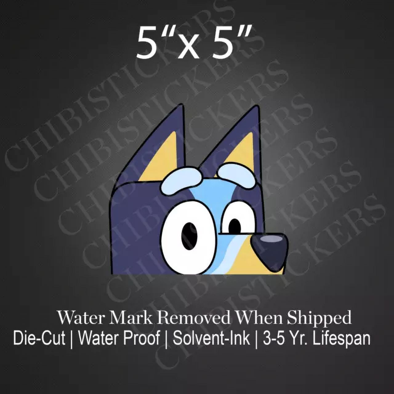Bluey Dog Sticker Cute Dog Cute Kid Sticker Vinyl Sticker Decal Car ...