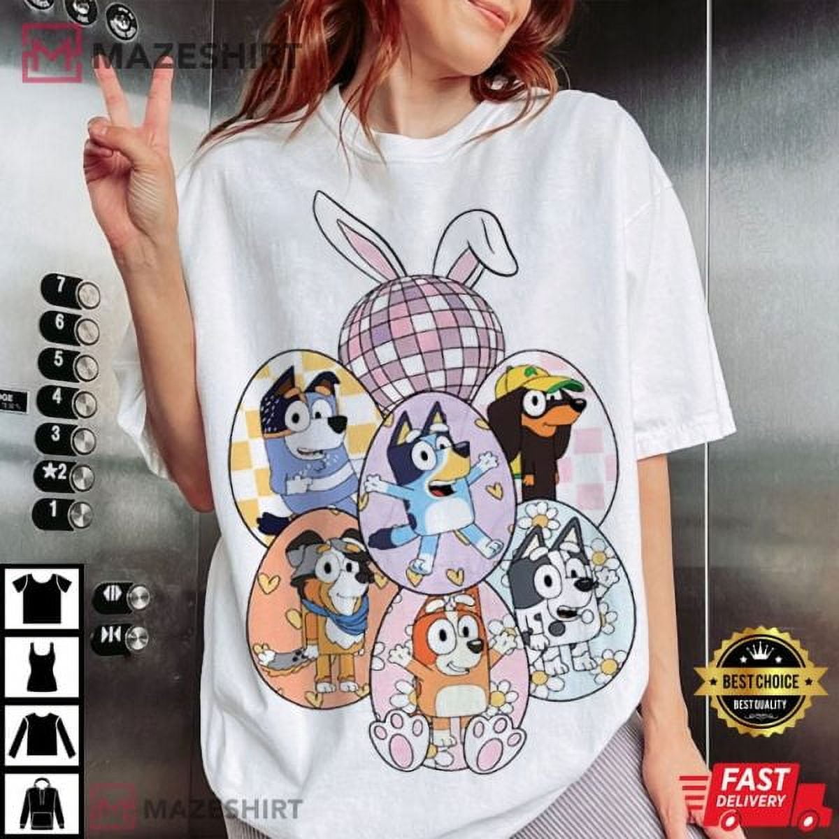 Bluey Don’t Worry Be Hoppy Easter Dog T-Shirt - Walmart.com Bluey Don’t Worry Be Hoppy Easter Dog T-Shirt - Walmart.com