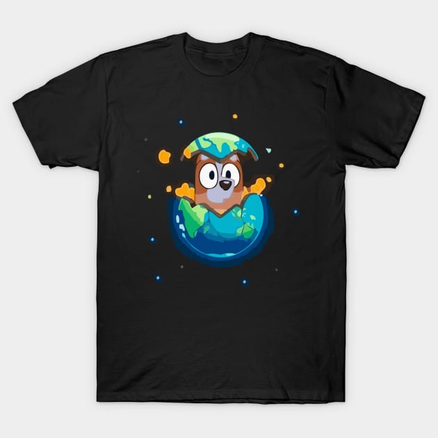 Bluey Earth Shirt Bluey Dog Shirt, Bluey Family , Bluey Logo, Bingo ...
