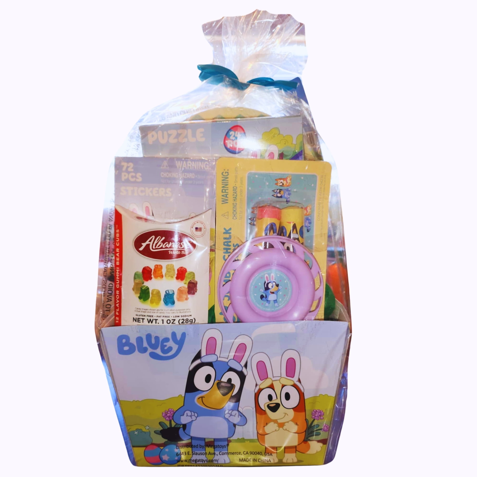 Bluey Easter Basket for Kids, Filled Easter Gift Dogs Theme, Includes ...