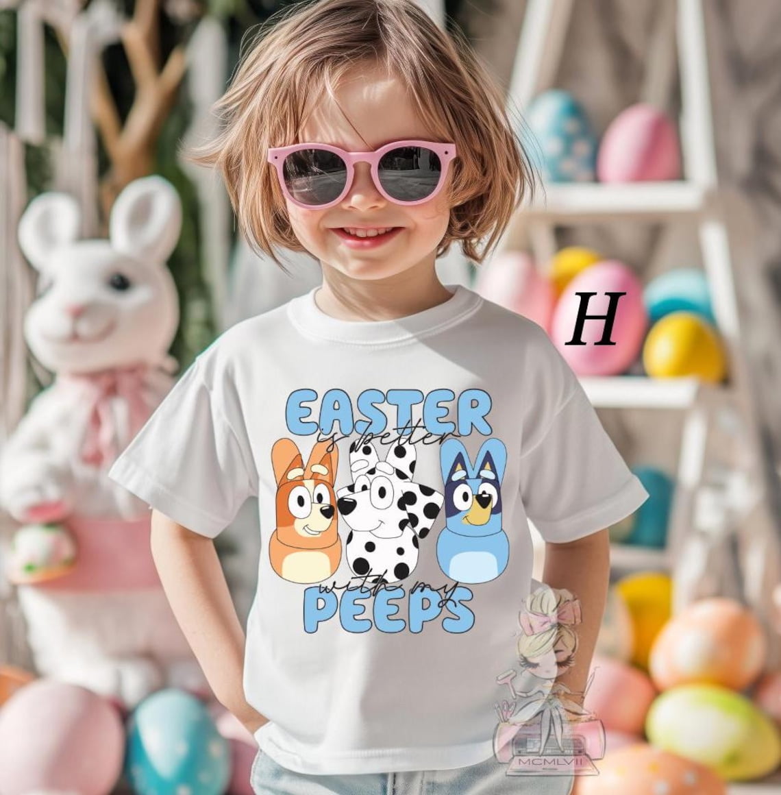 Bluey Easter Is Better With My Peeps, Cute Bunny and Peeps Celebration ...