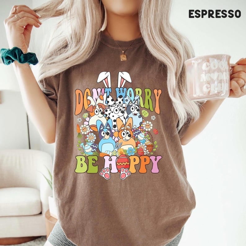 Bluey Easter Shirt, Family Bluey Easter Shirt Comfort Colors Shirt ...