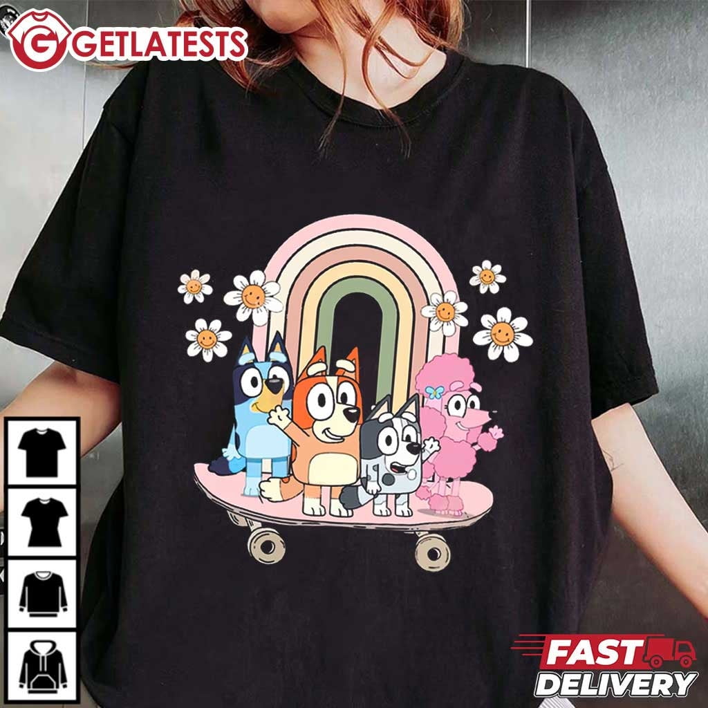 Bluey Era Tour Heeler Bluey Family T-Shirt - Walmart.com