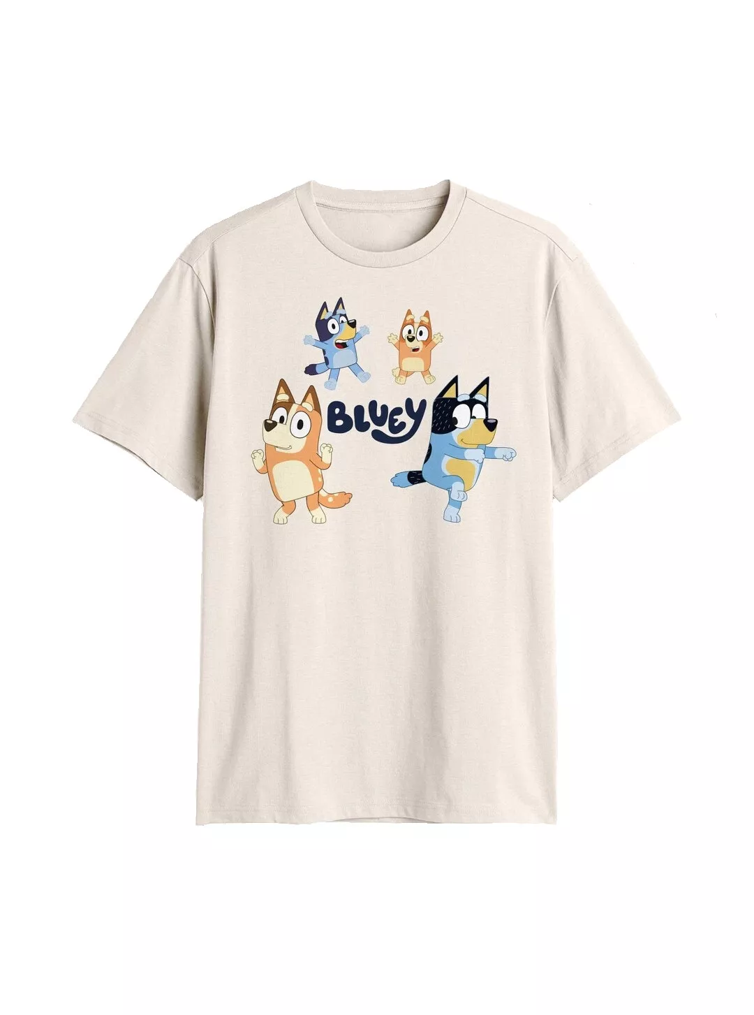 Bluey Family Beige T-Shirt, Fun Graphic Design, Unisex S-5Xl Hot ...