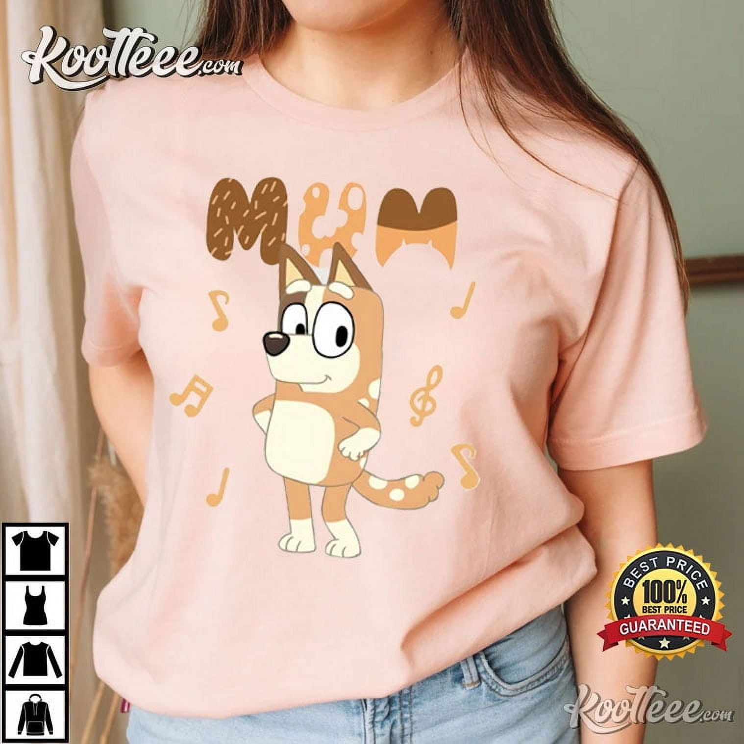 Bluey Family Bluey Mom Mother S Day T-Shirt Shirt, Size L, Tee Ash New ...