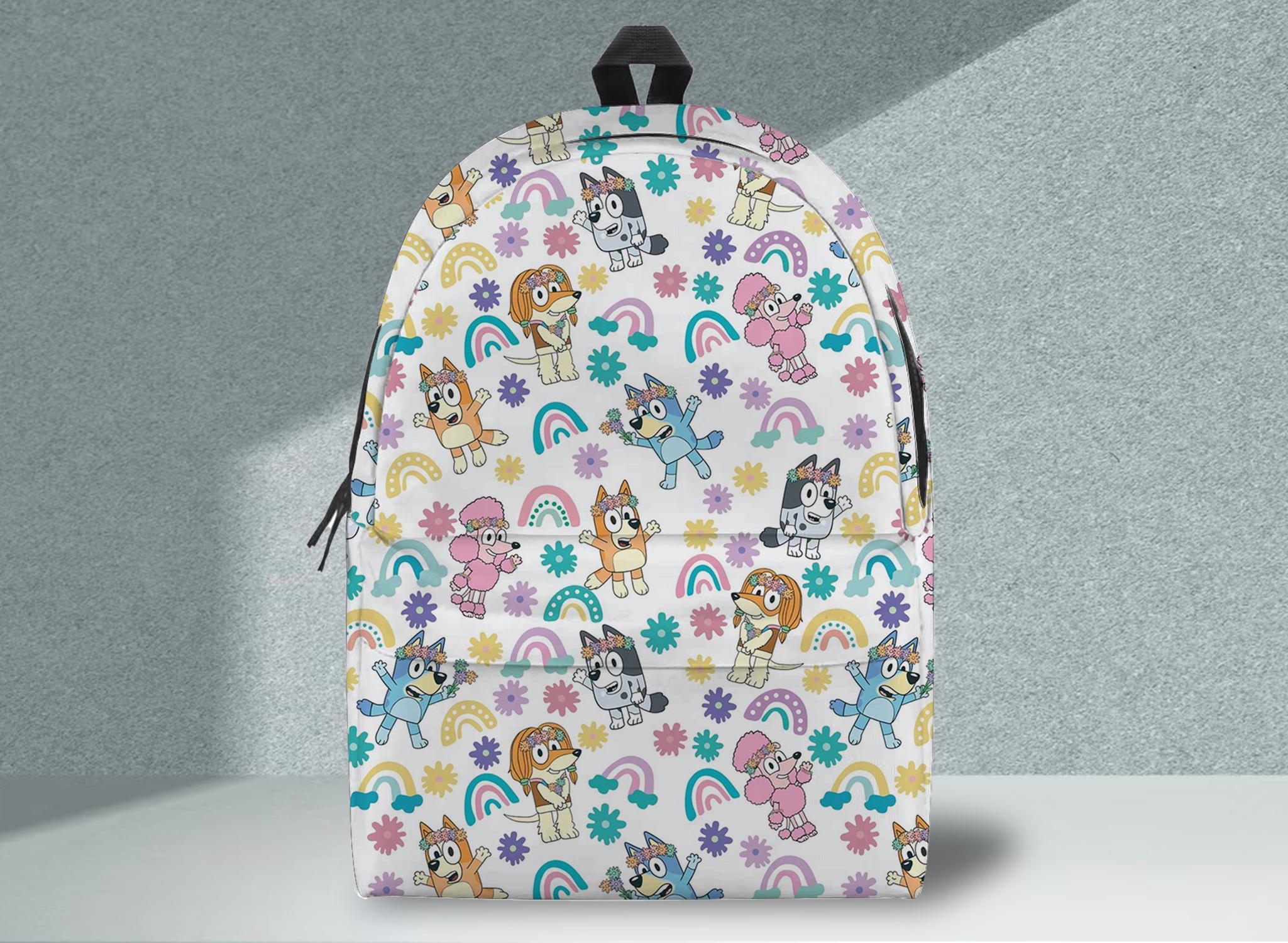 Bluey Family Christmas Backpack, Bluey School Bag, Laptop Backpack ...