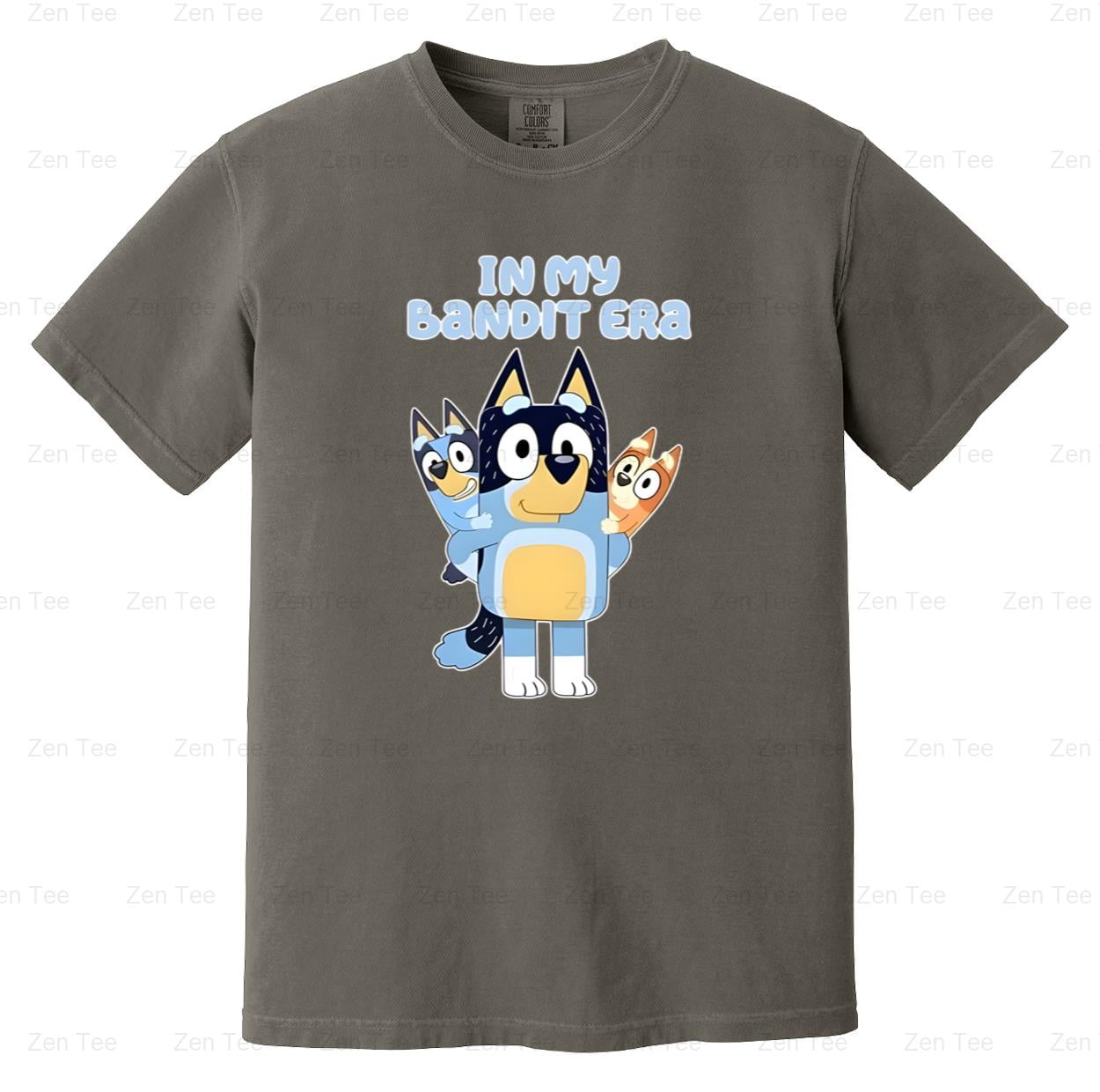 Bluey Family In My Bandit Era Comfort Color T-Shirt, Cartoon, Kids, TV ...