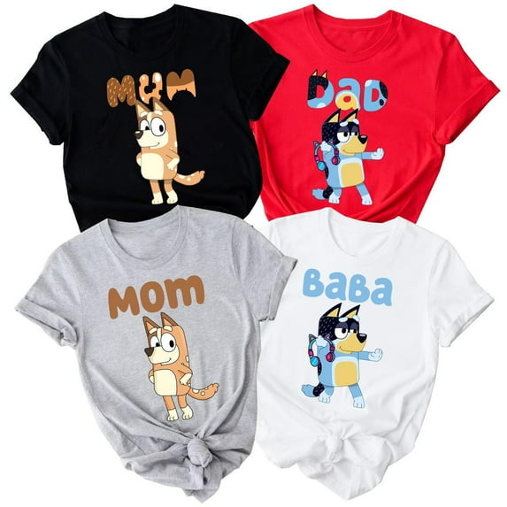 Bluey Family Matching Shirts, Bluey Birthday Shirt, Bluey Cartoon T ...