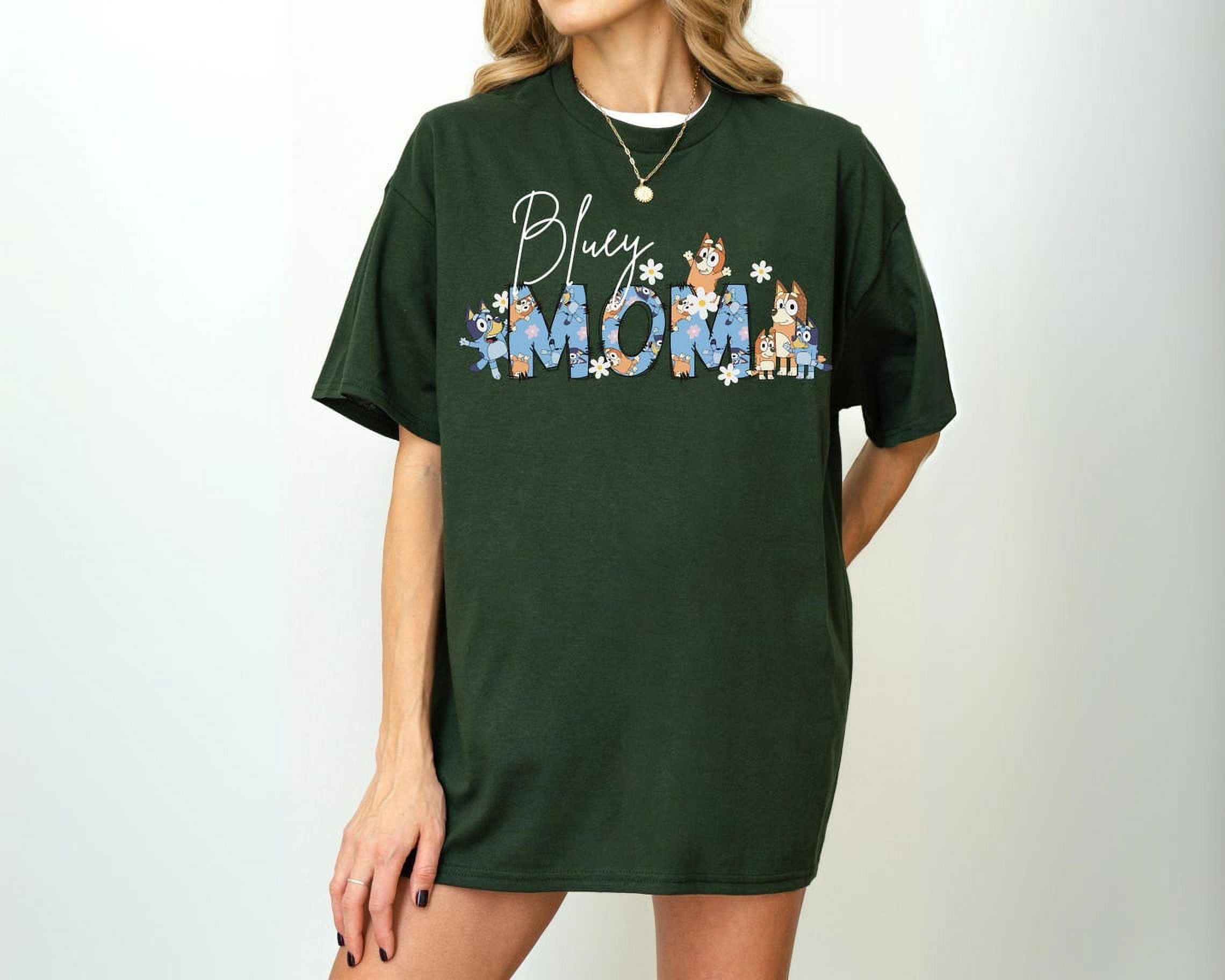 Bluey Family Shirt Bluey Chilli Heeler Mom Retro Chilli Heeler Shirt ...