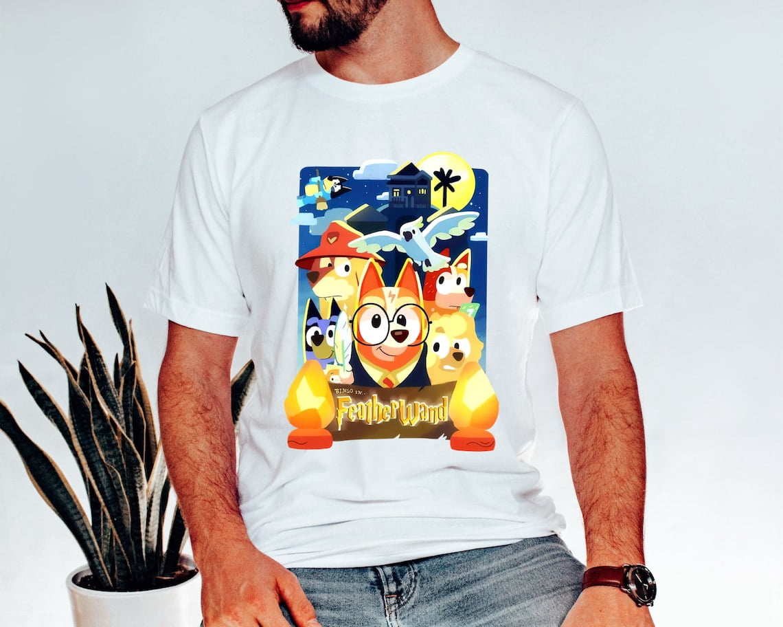 Bluey Family Shirt, Bluey Feather Wand, Bluey Shirt, Bluey Characters ...