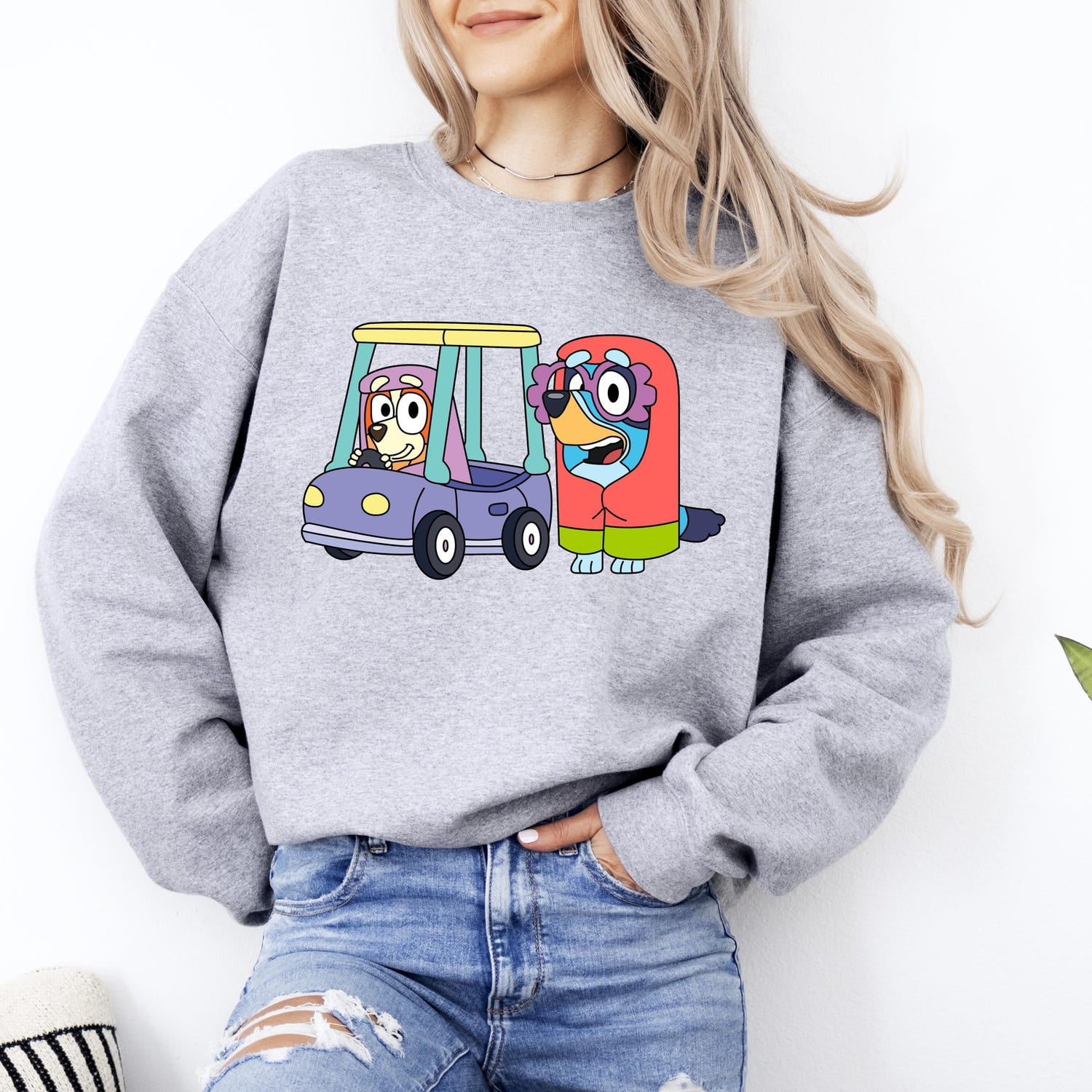 Bluey Family Sweatshirt, Birthday Sweatshirt, Characters Hoodie, Bingo ...
