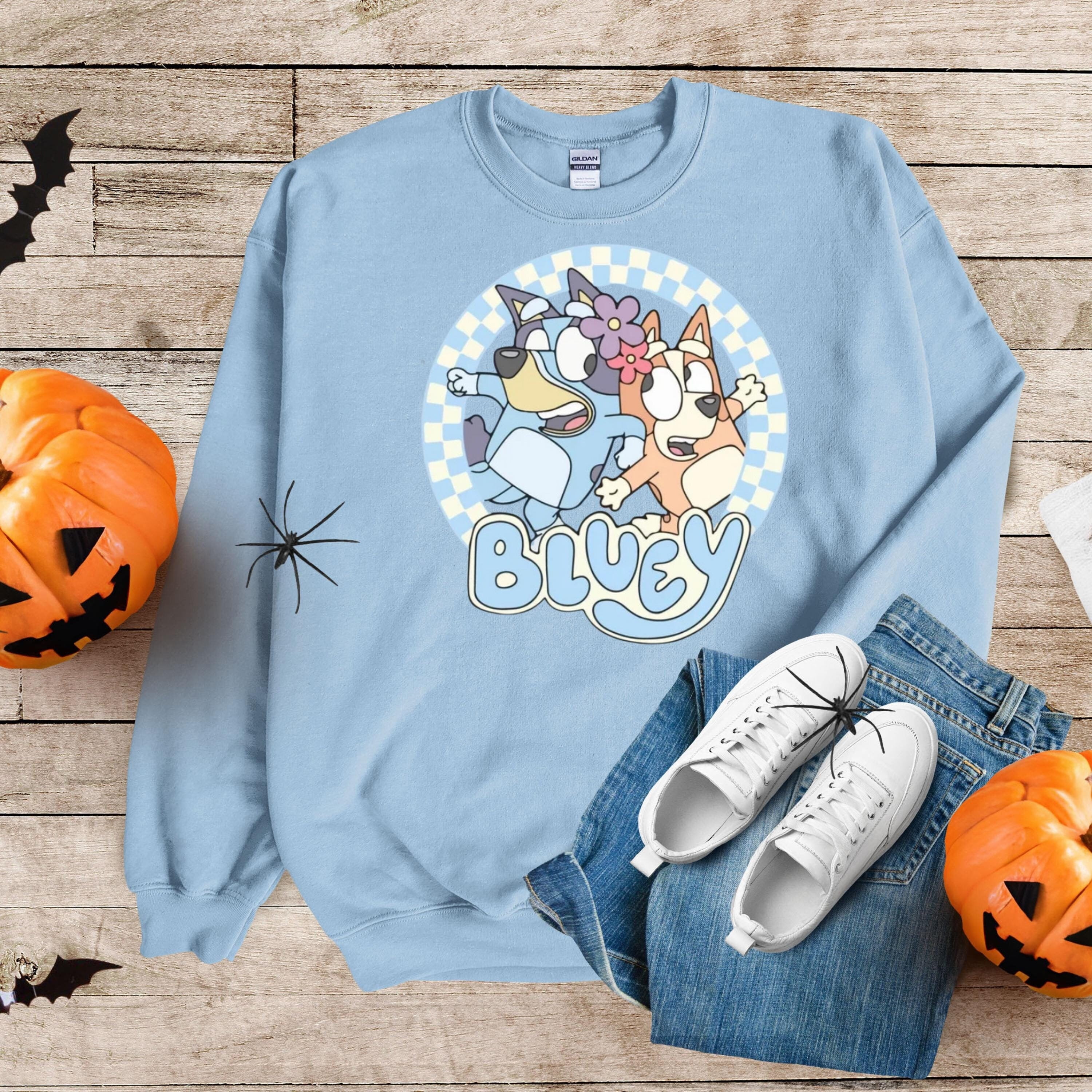 Bluey Family Sweatshirt, Blue And Friends Sweatshirt, Bluey Hoodie ...