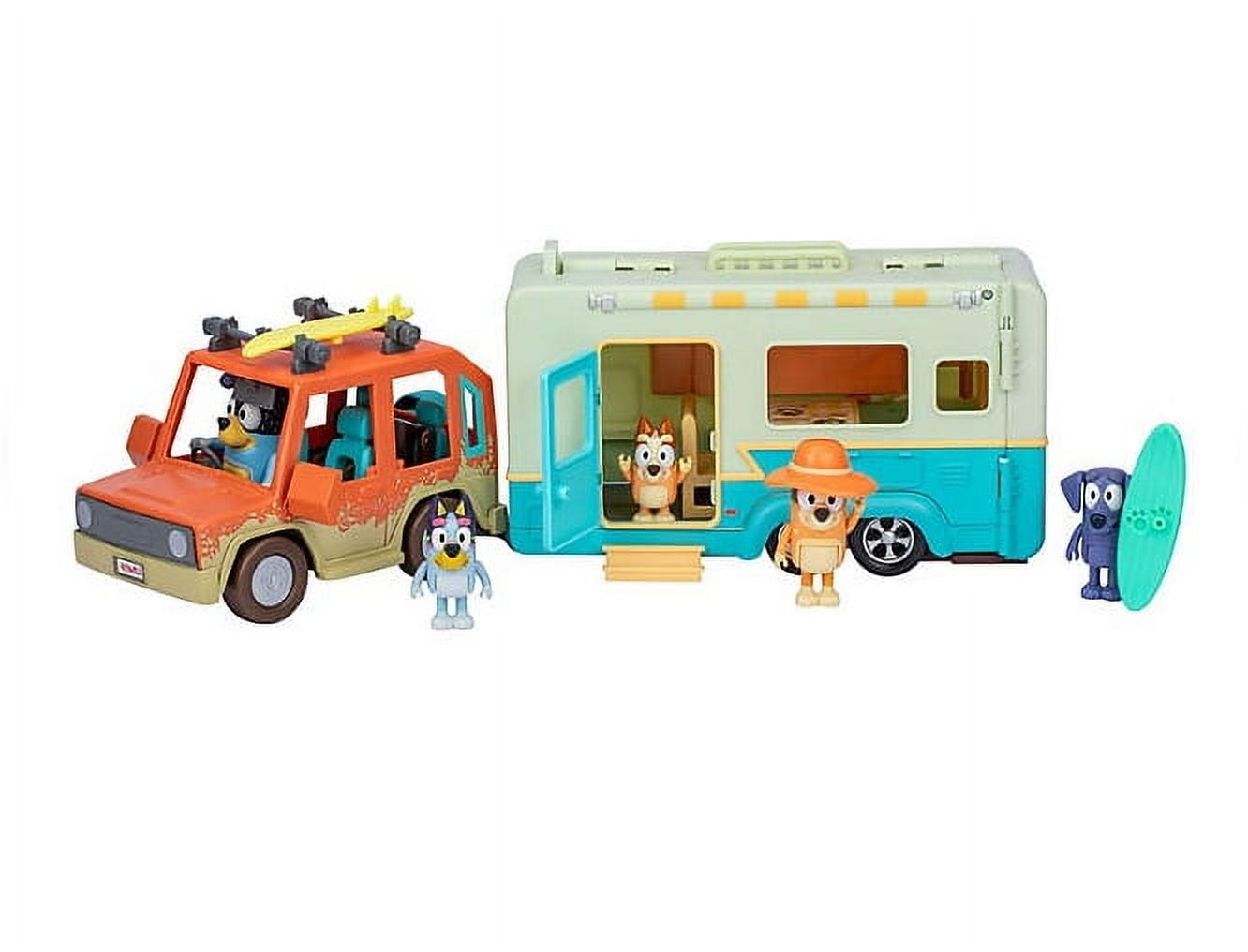 Bluey Family Trip Caravan Adventures Playset - Walmart.com