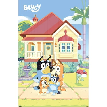 Bluey - Grid Wall Poster with Magnetic Frame, 22.375" x 34" - Walmart.com