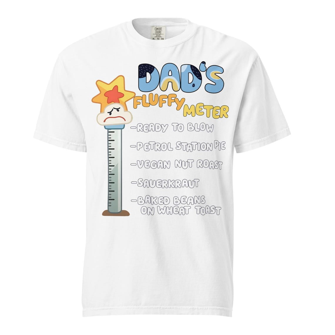 Bluey Fathers Day Bluey Shirt, Bluey Gifts For Dad, Funny Bluey Fluffy ...