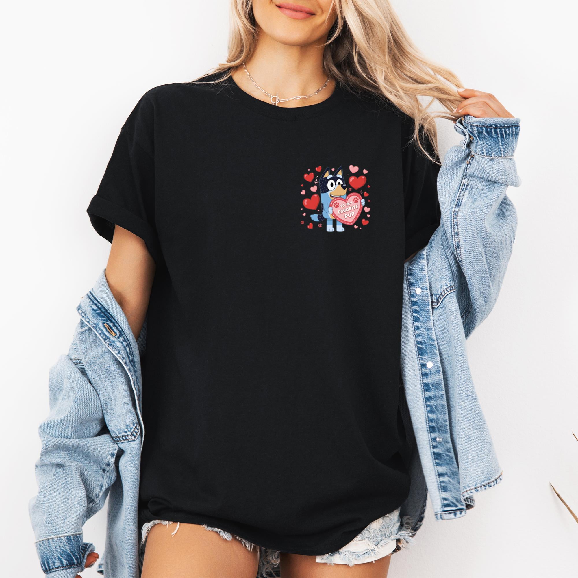 Bluey To My Favorite Pup Valentine Shirt, Logo, Valentines Clothing ...
