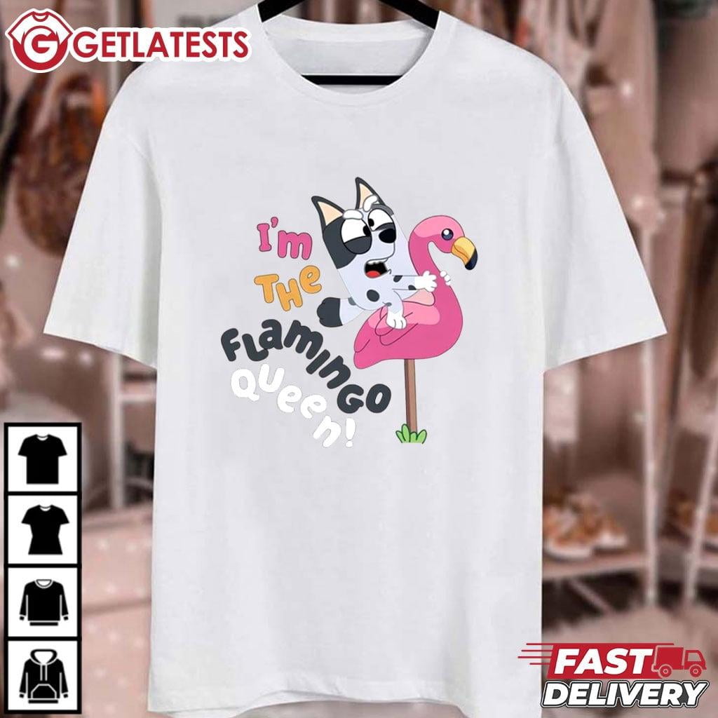 Bluey Flamingo Queen T-Shirt Shirt, Size Xl, Tee Sport Grey New ...
