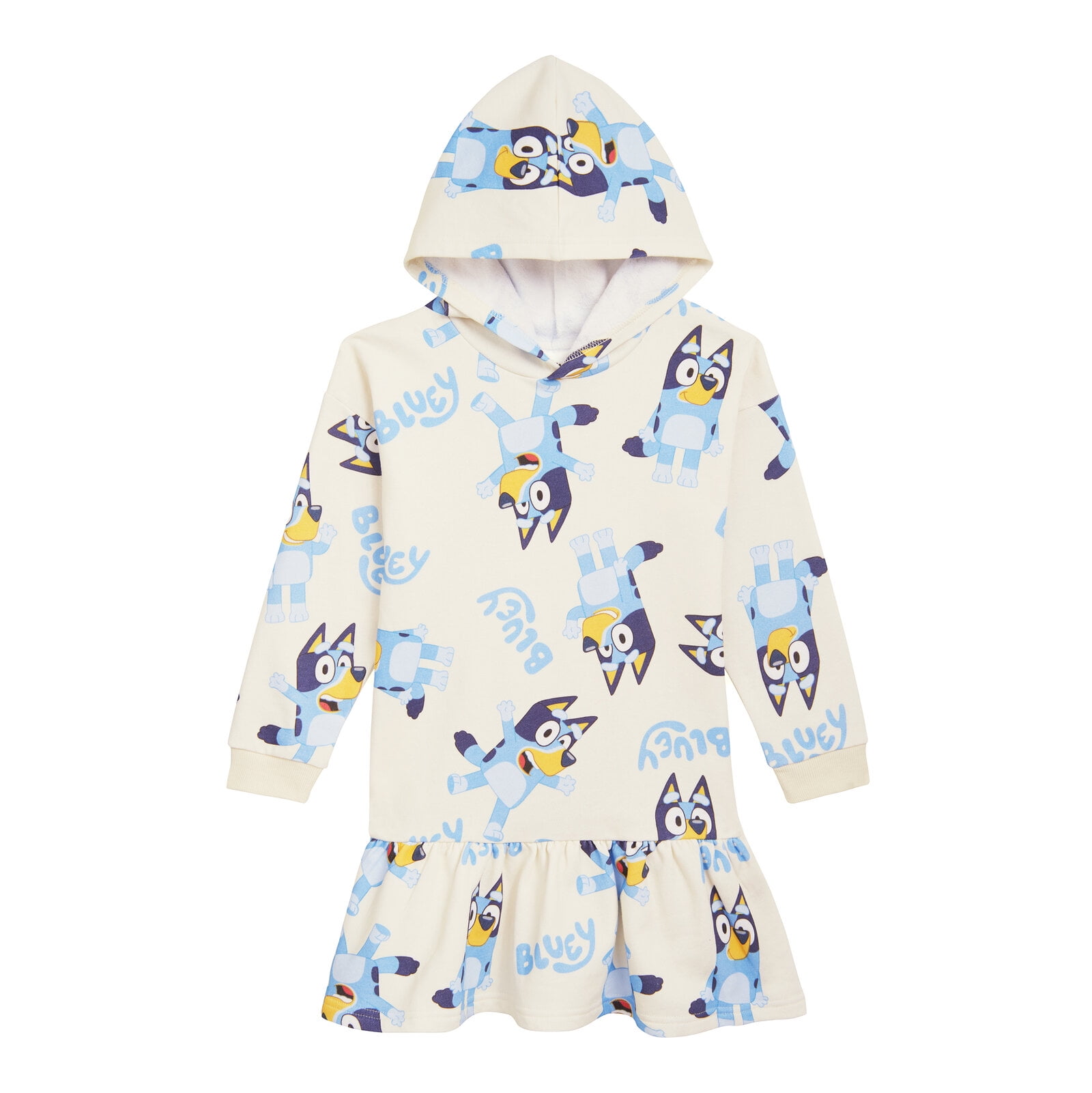 Bluey Fleece Dress Toddler to Big Kid - Walmart.com