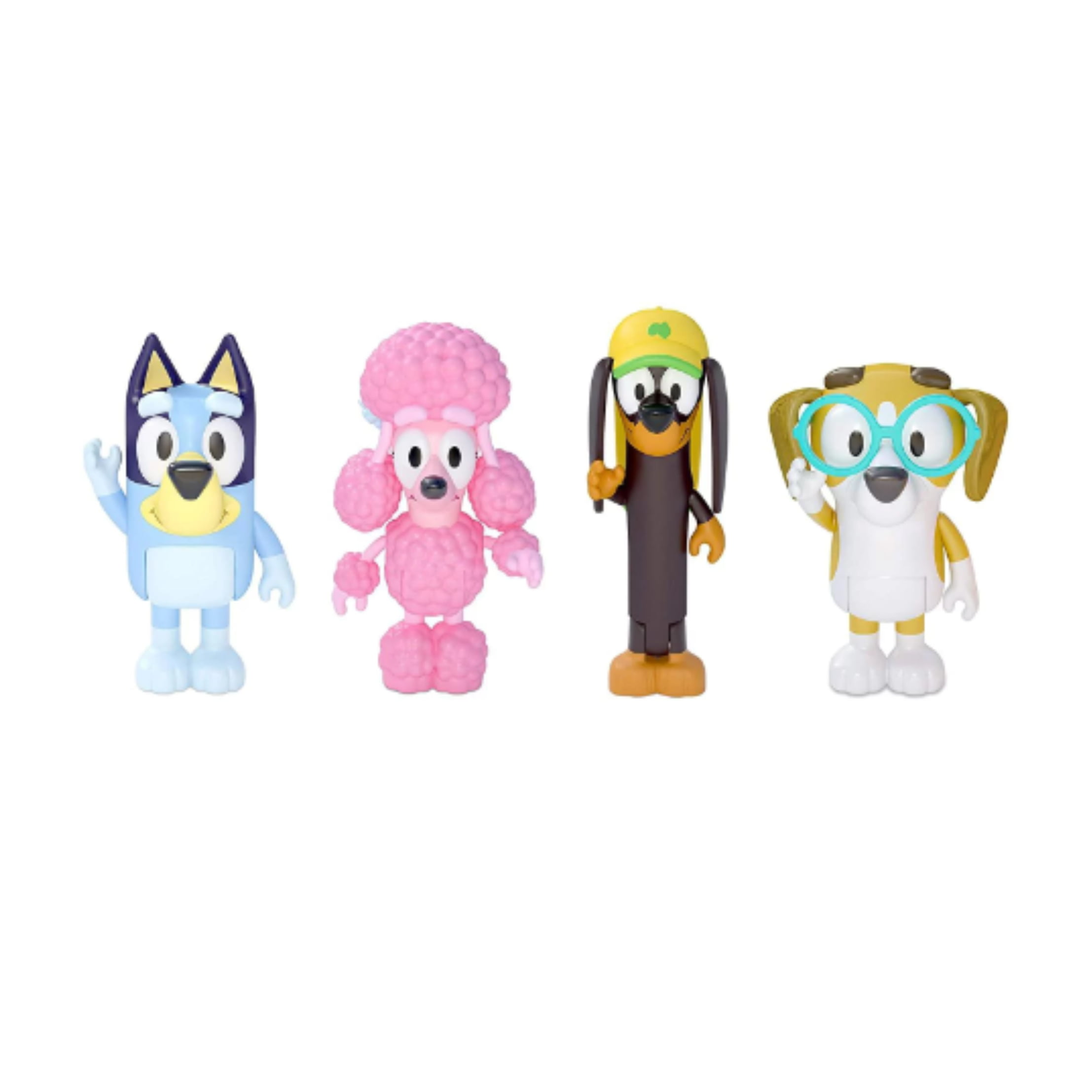Bluey & Friends Action Figure 4-Pack | Bluey | Snickers | Coco | Honey ...