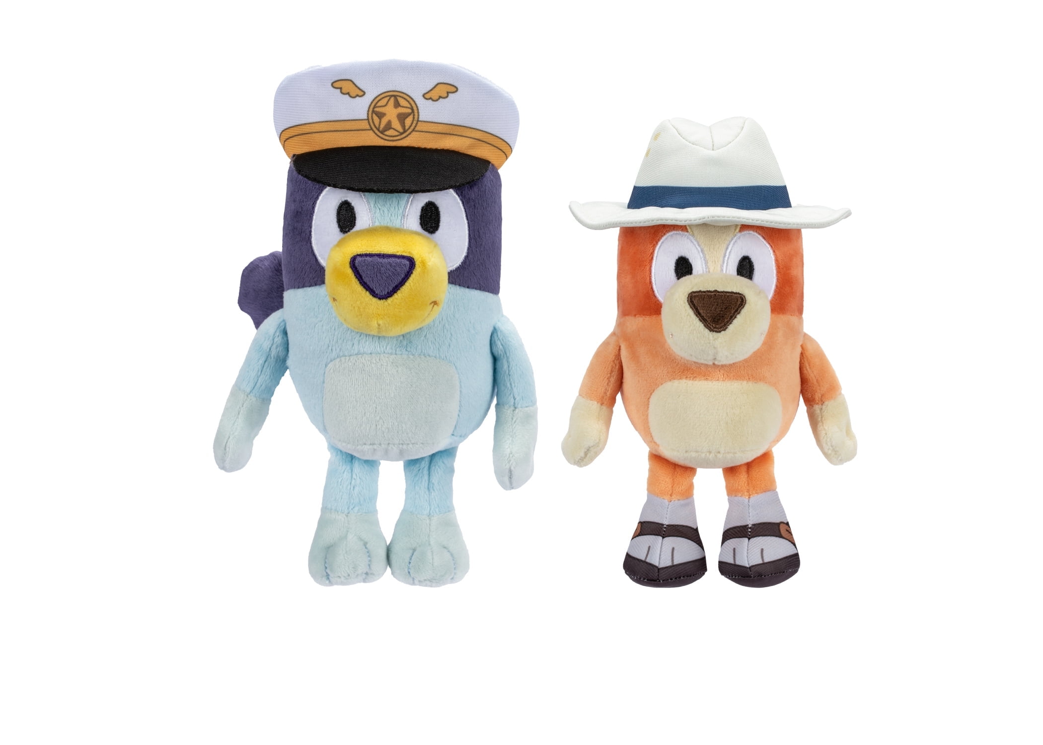 Bluey Friends - Captain Bluey and Travel Bingo Stuffed Plush Bundle ...
