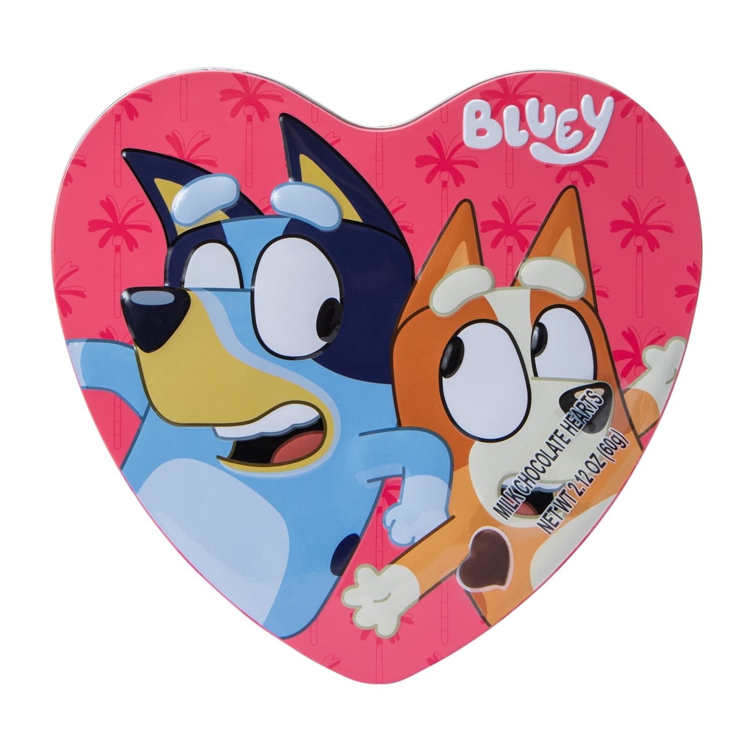 Bluey & Friends Chocolate Hearts in Tin 2.21 oz - Walmart.com
