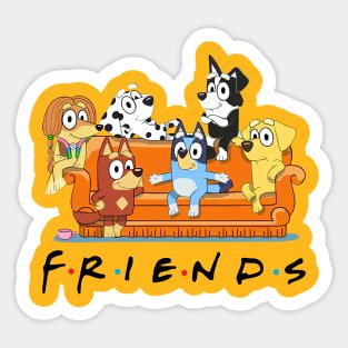 Bluey Friends Sticker Bluey Stickers For Kids, Bluey Stickers Party ...