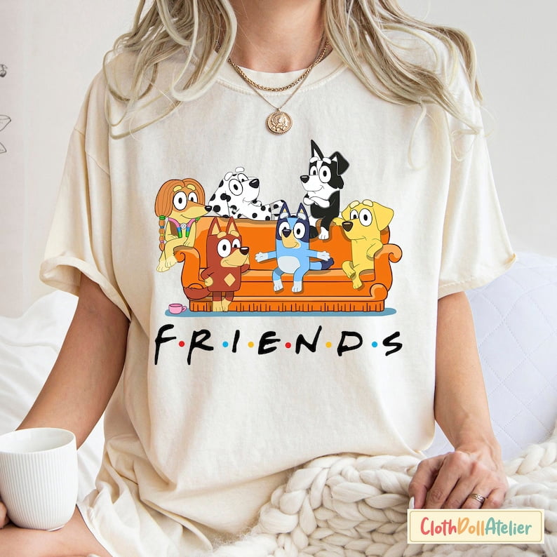 Bluey Friends shirt, Bluey gift Shirt, Bluey Family Shirt, Bluey Shirt ...