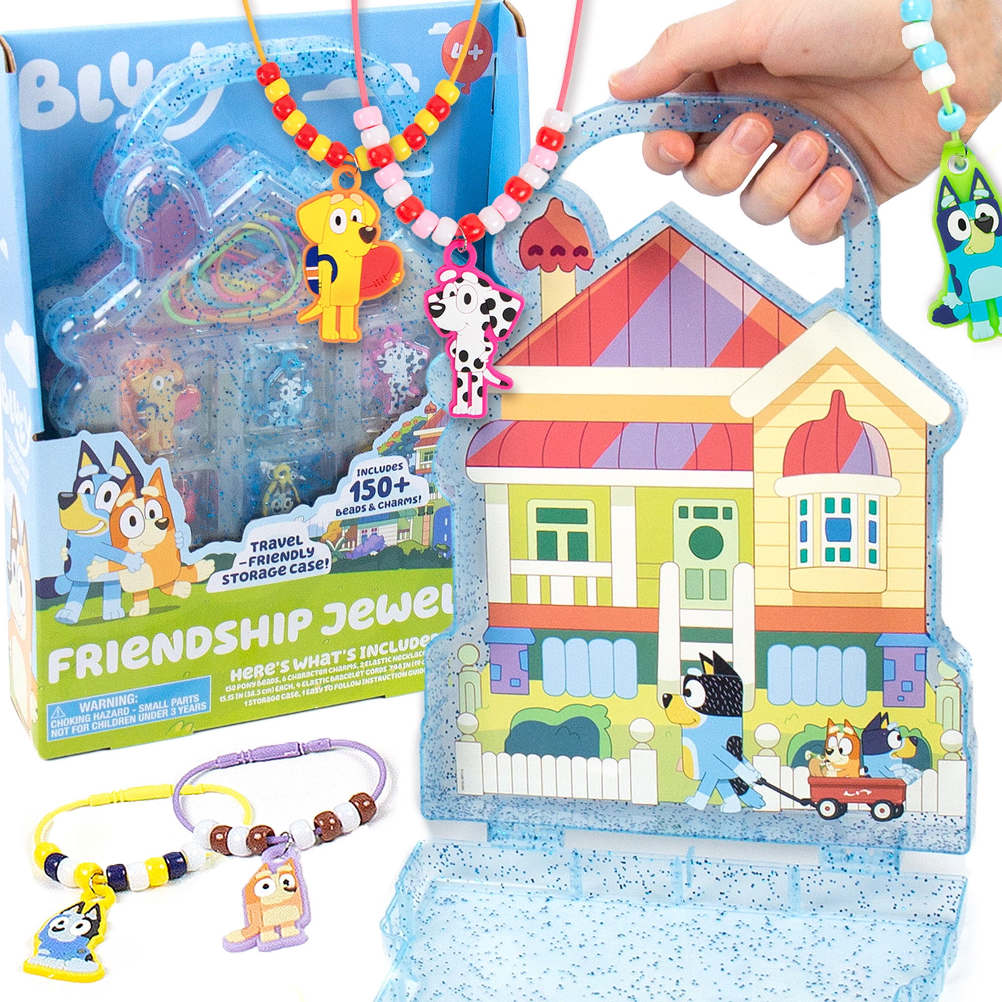 Brandclub - Bluey Friendship Jewelry with Plastic Case, Boys and Girls ...