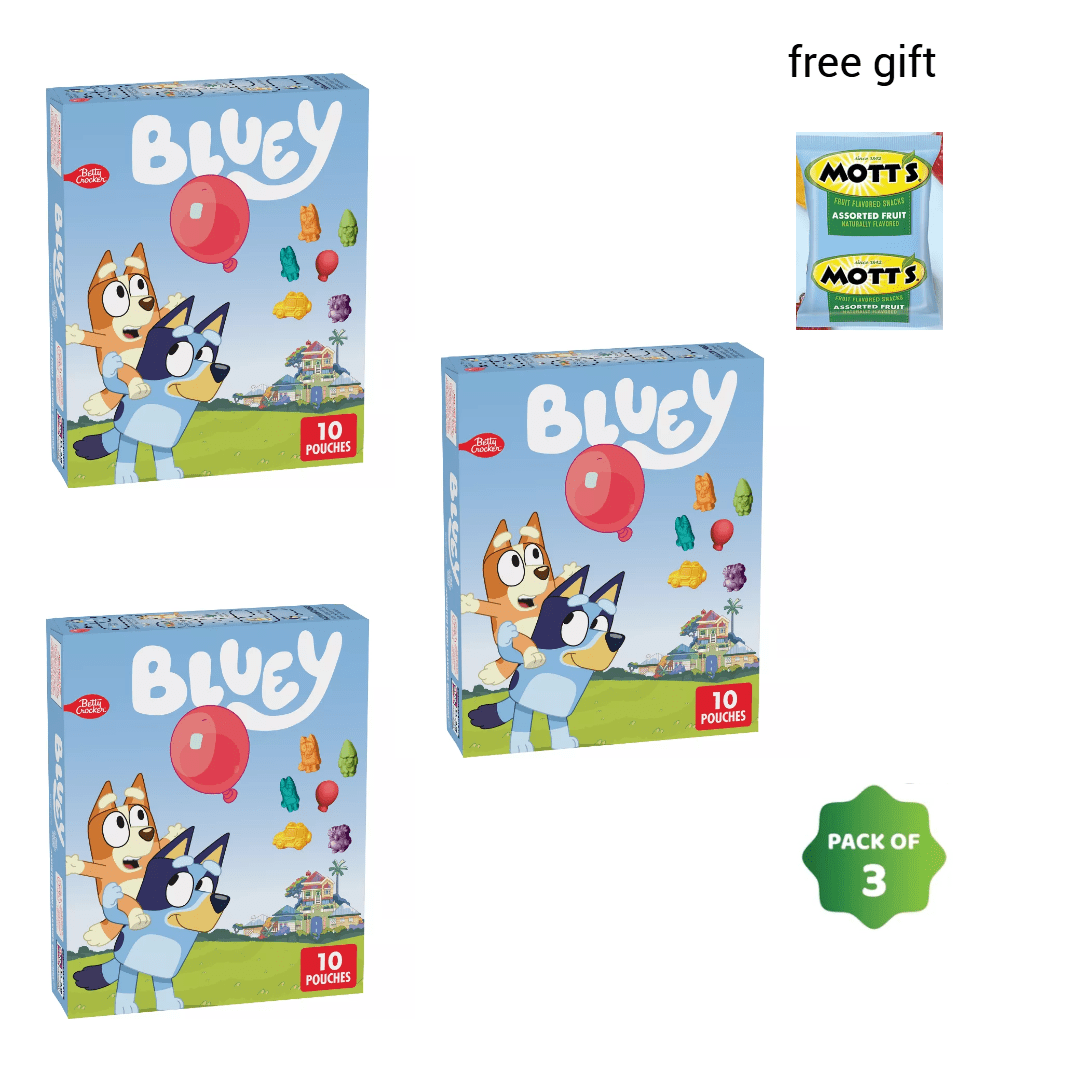 Bluey Fruit Flavored Snacks - 10ct/8oz PACK OF 3 - Walmart.com