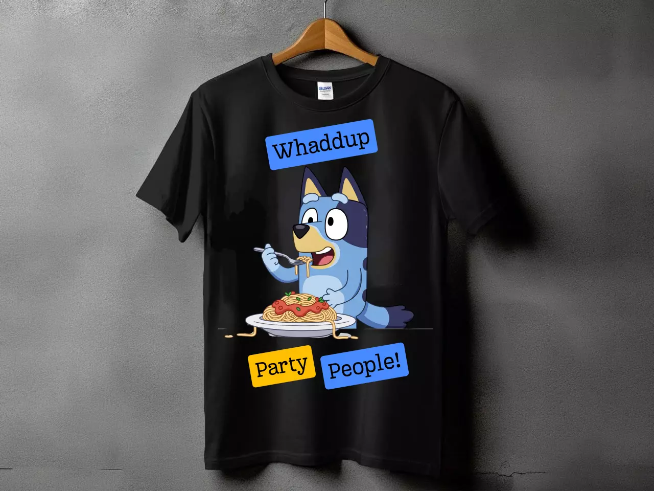 Bluey Funny Bluey T-Shirt, Whaddup Party People Design, Unisex S-5Xl Hot Trending Shirt ...