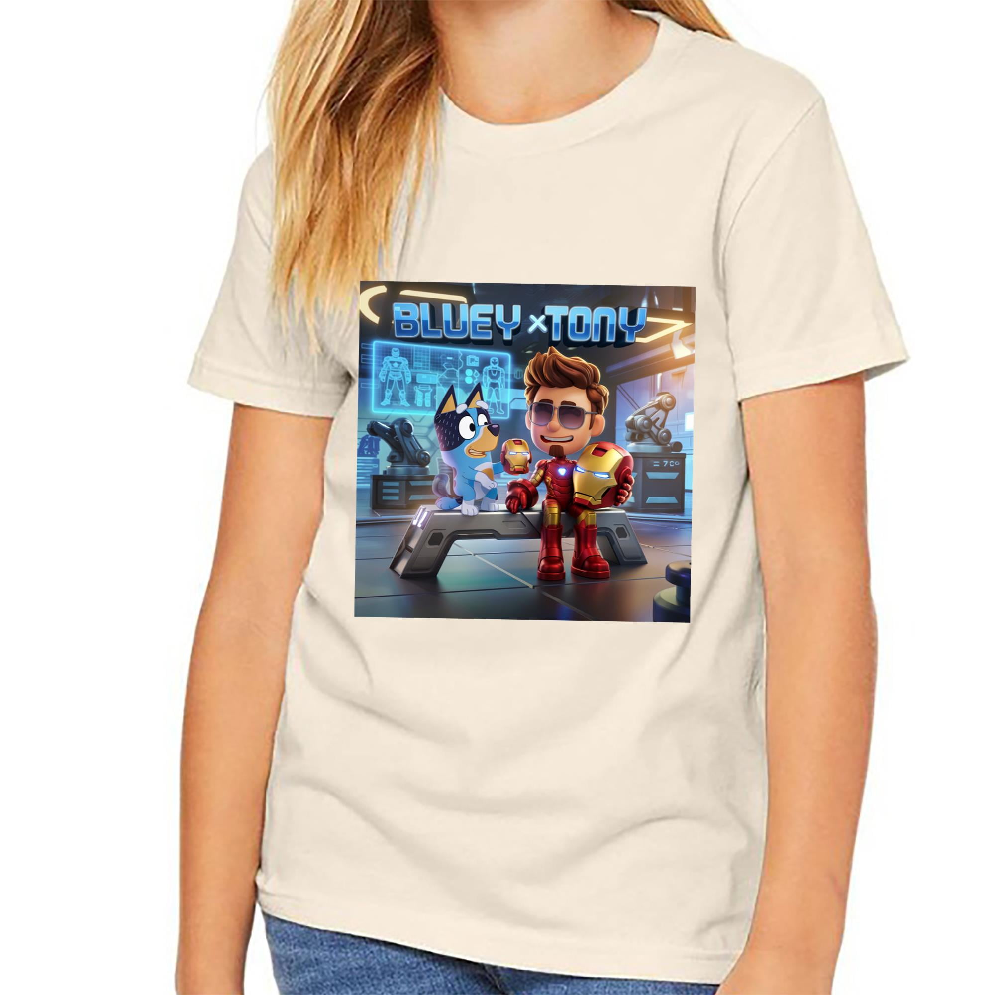 Bluey Futuristic Armor Pup In High-Tech Adventure, Heroic Cartoon ...