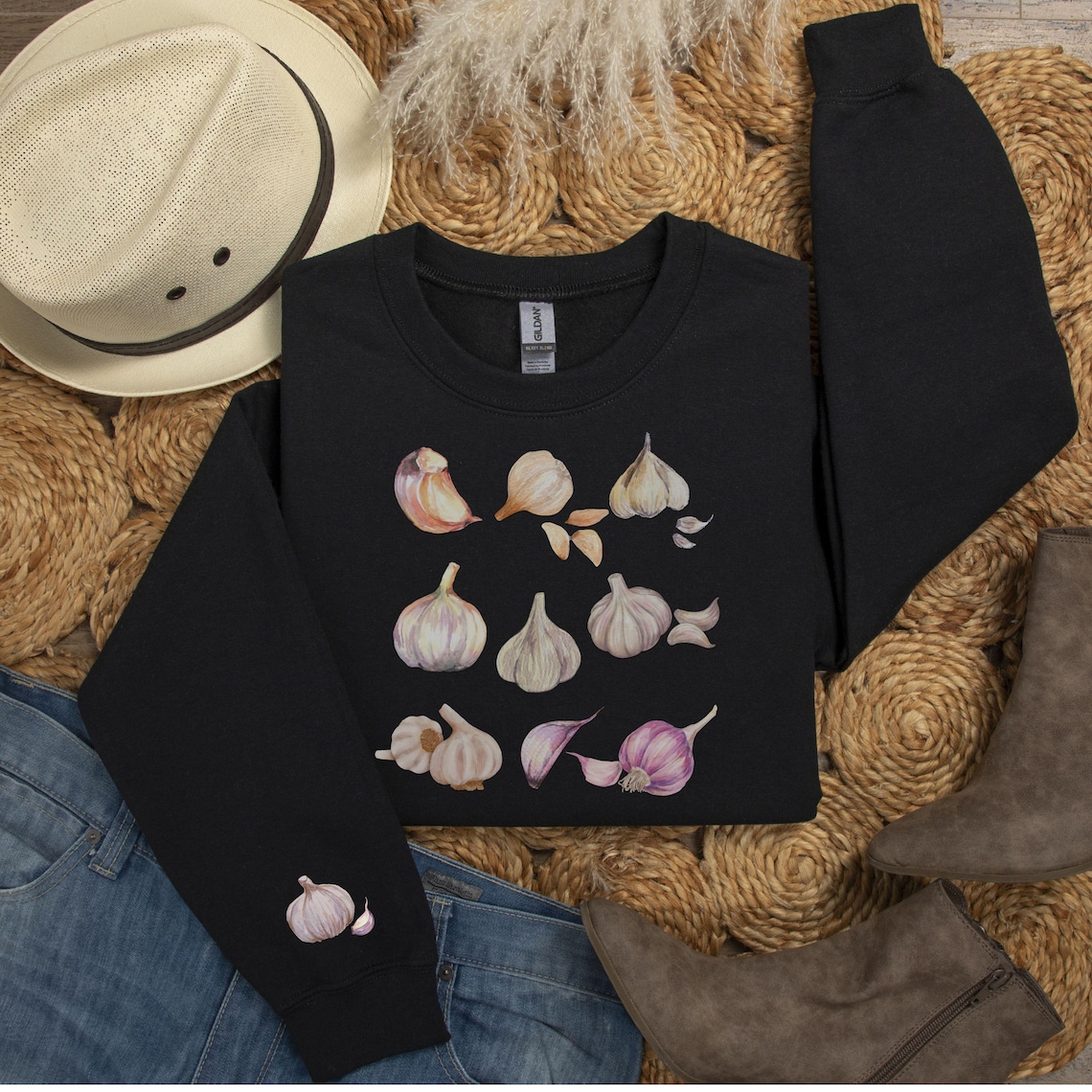 Bluey Garlic, Foodie Shirt, Trendy Shirt, Farmers Market Shirt ...
